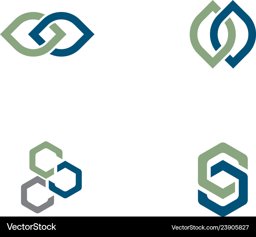 Business corporate abstract unity logo Royalty Free Vector