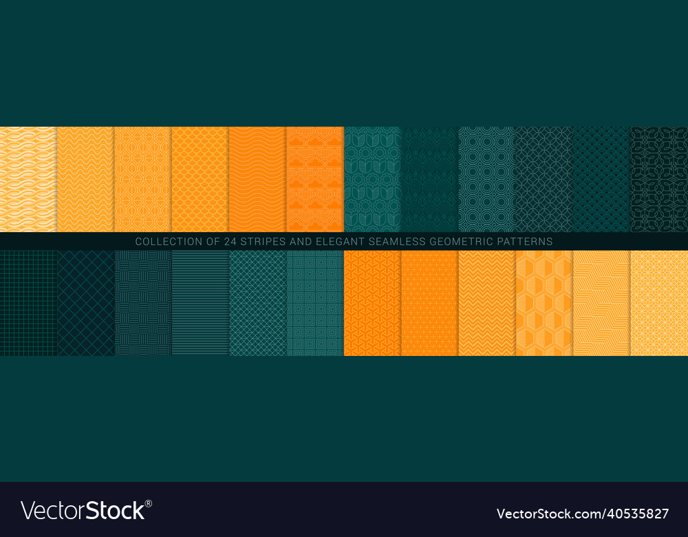Collection Of Seamless Geometric Minimalistic Vector Image
