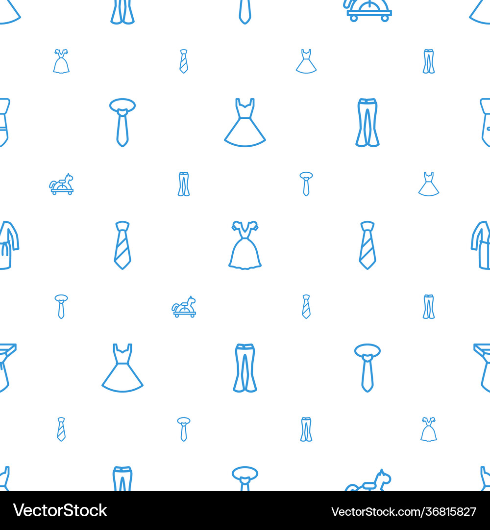 Dress icons pattern seamless white background Vector Image