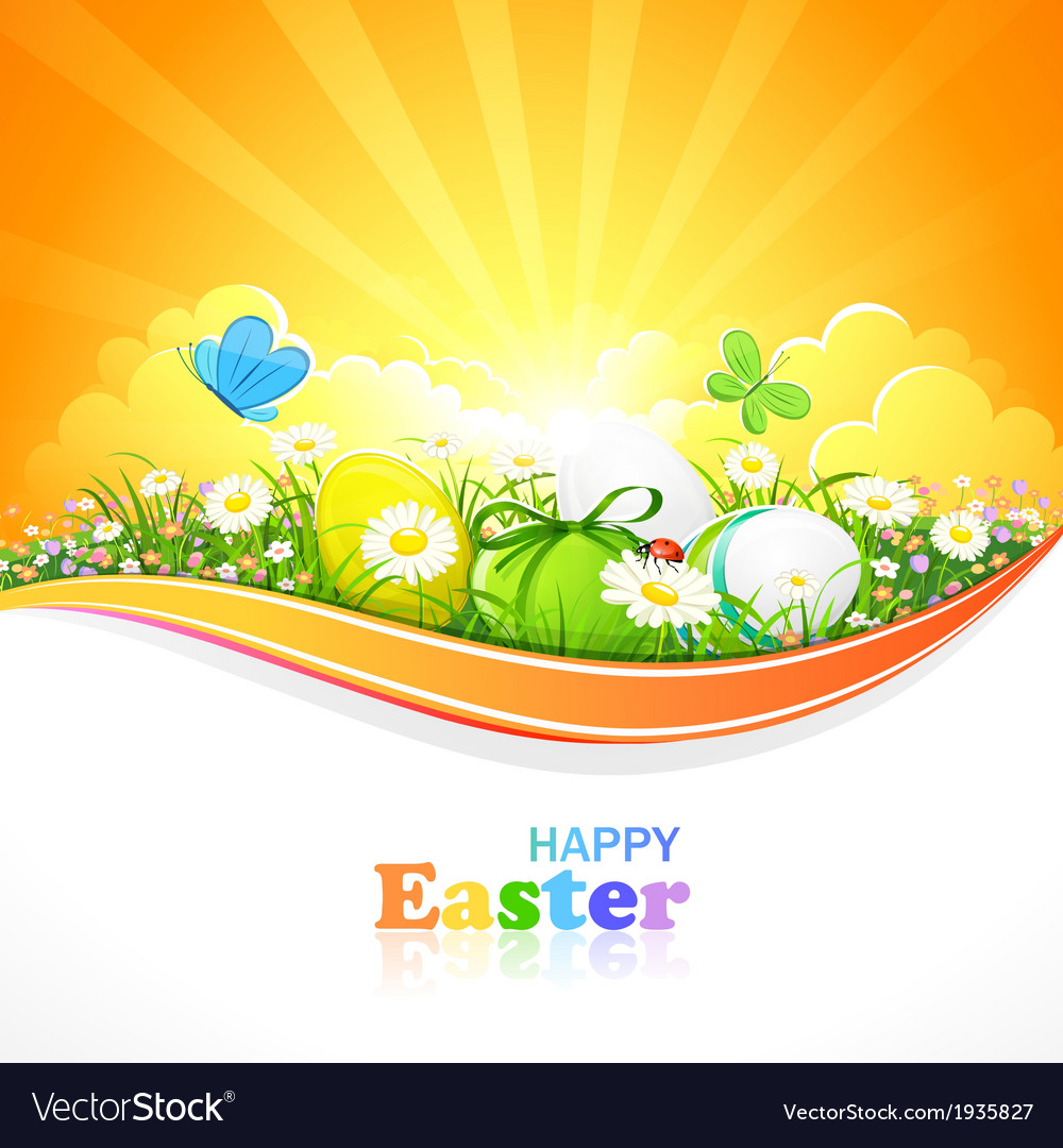 Easter background Royalty Free Vector Image - VectorStock