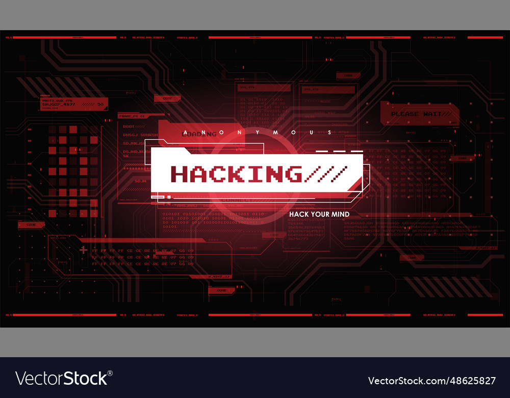 Futuristic ui concept interface Royalty Free Vector Image