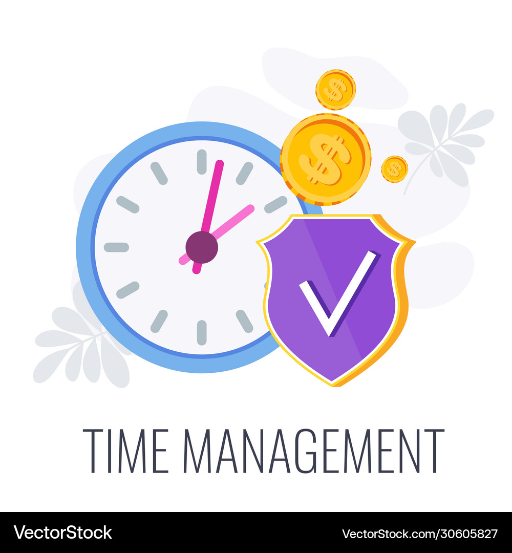 Planning and time management infographics Vector Image