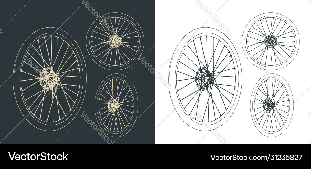 Road bike wheel Royalty Free Vector Image - VectorStock