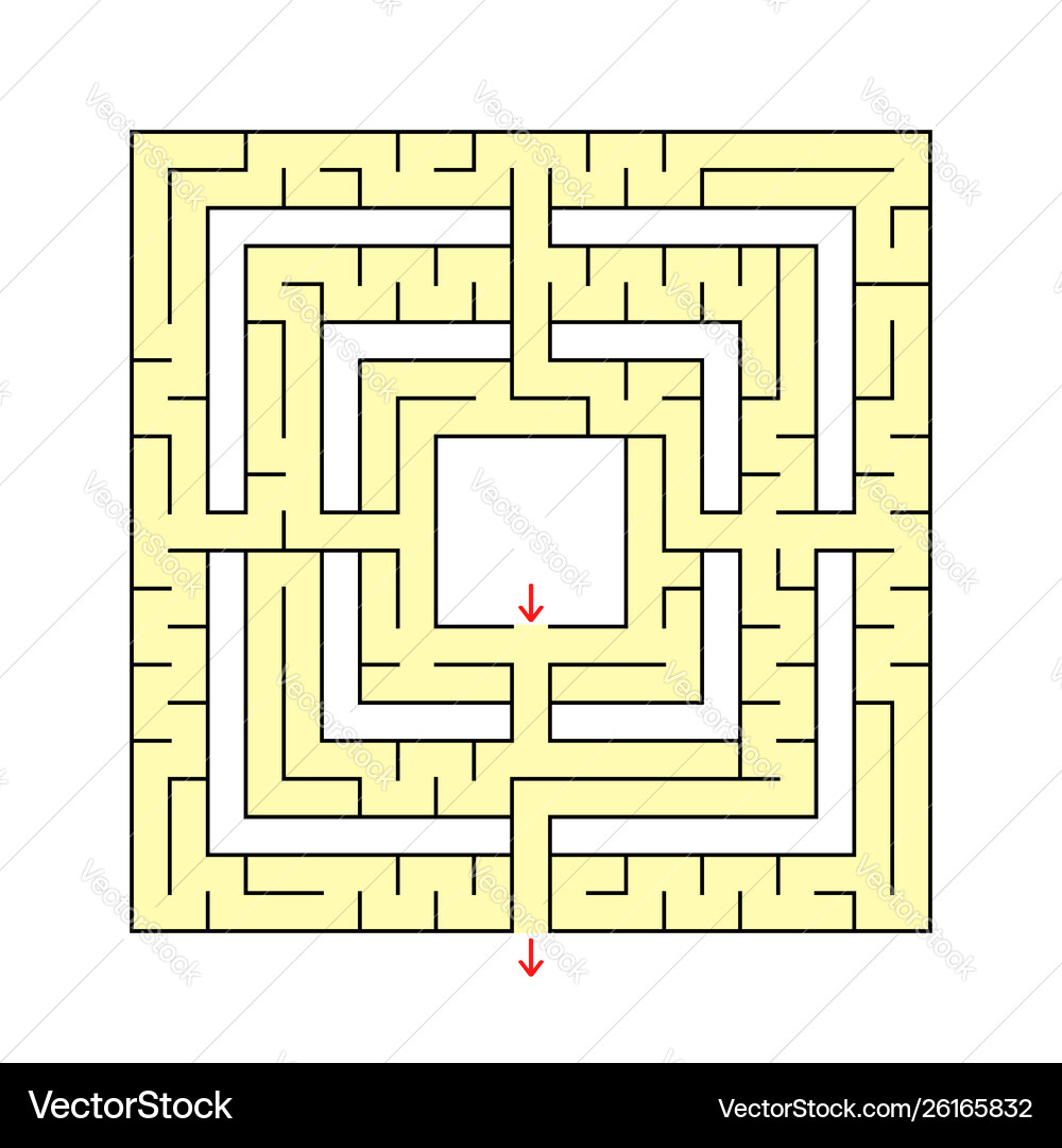 Abstract polygonal maze fantastic shape Royalty Free Vector