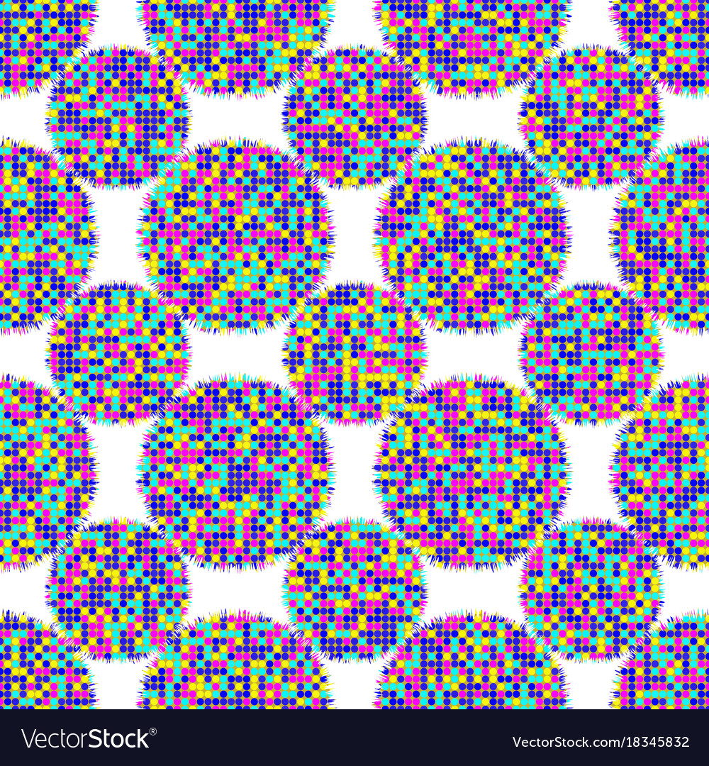 Abstract seamless patterns circles Royalty Free Vector Image