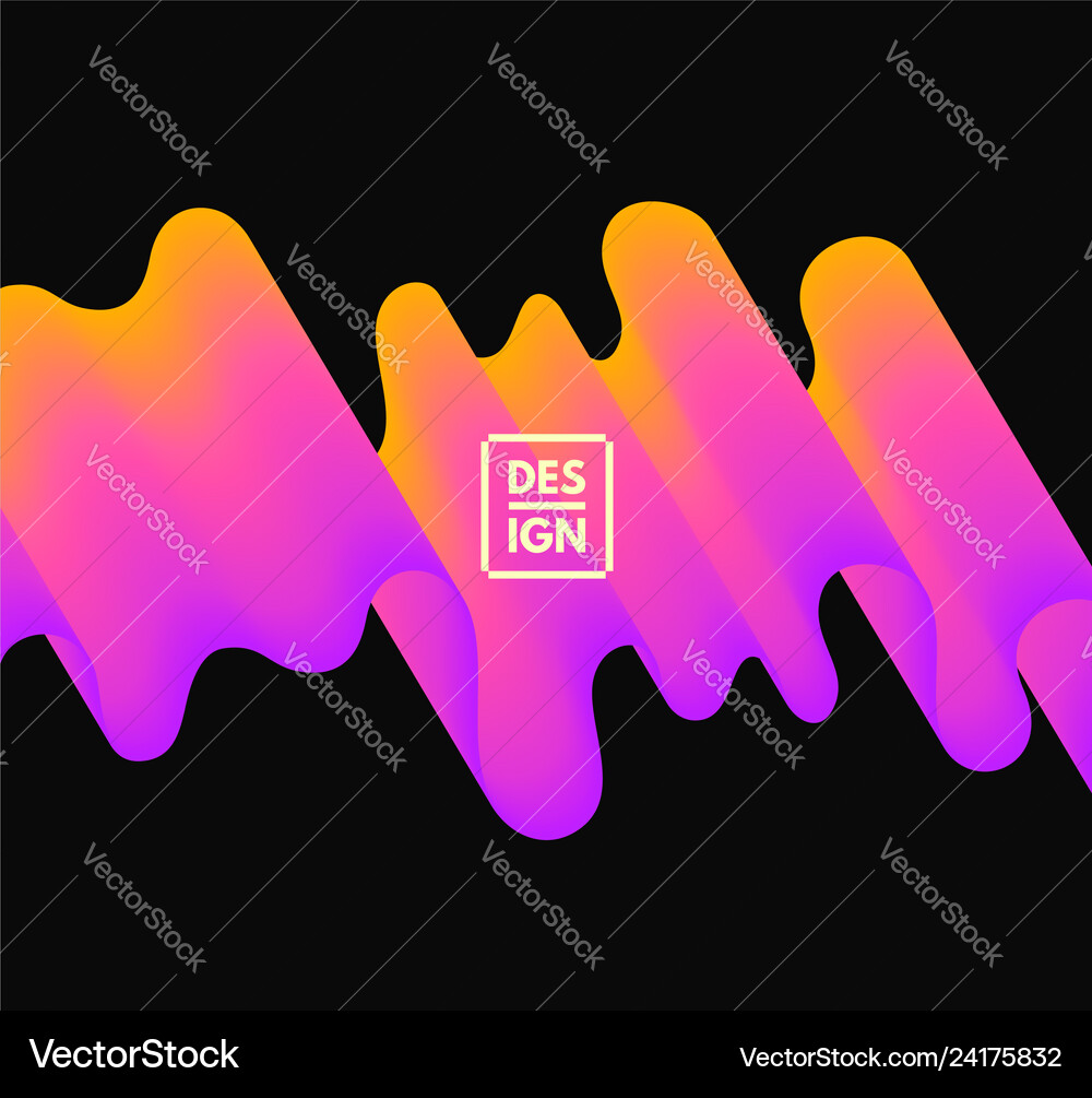 Abstract wavy background for banner flyer poster Vector Image