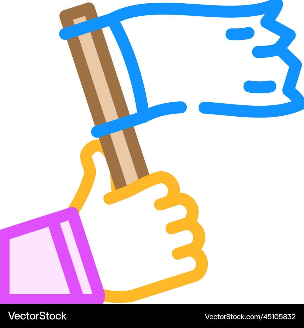 Empty flag color icon Royalty Free Vector Image