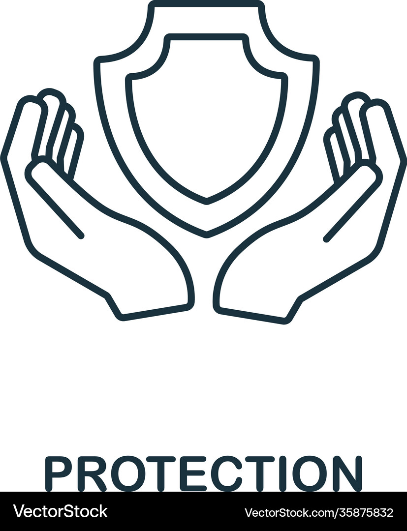 Protection icon from insurance collection simple Vector Image