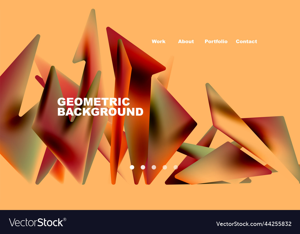 Shards shape composition abstract background web Vector Image