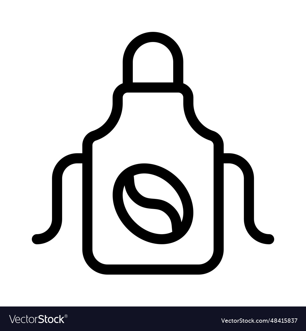 Apron used while working in kitchen Royalty Free Vector