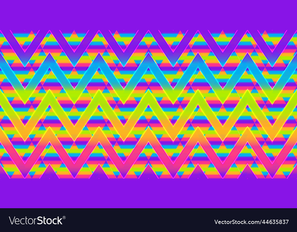 Bright zigzag seamless pattern Royalty Free Vector Image
