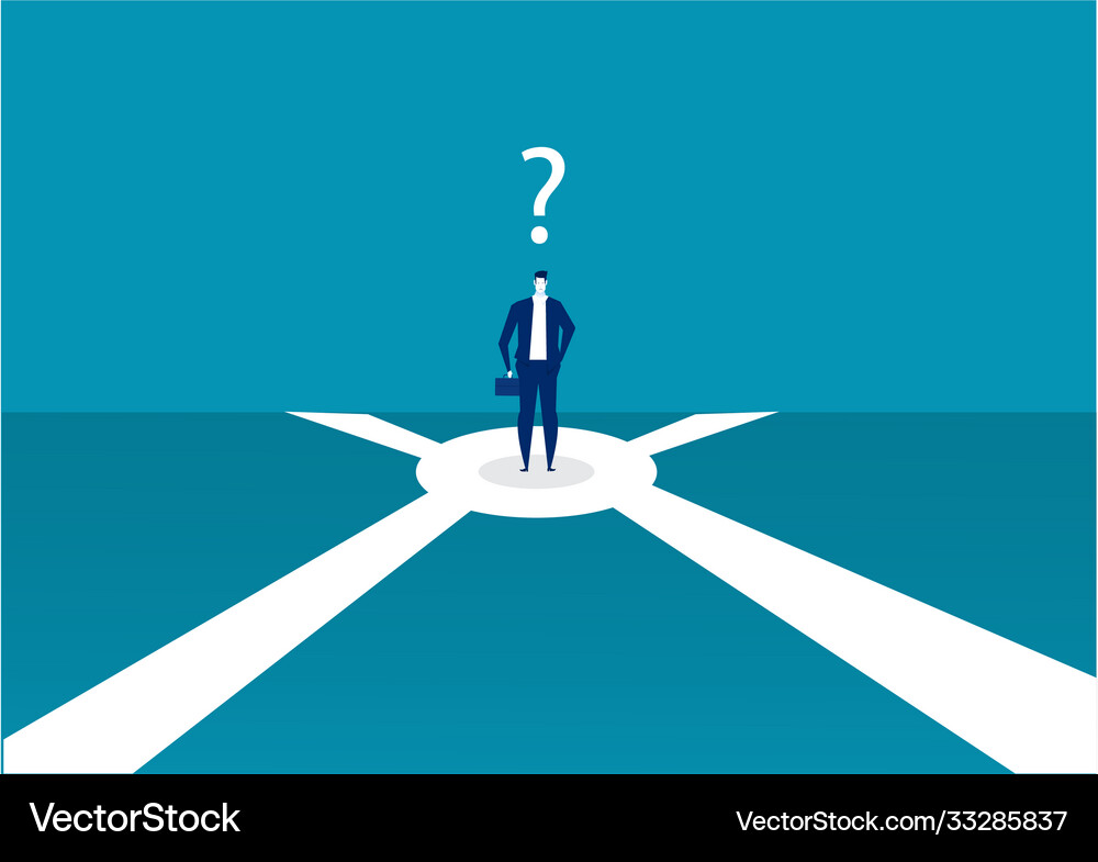 Choose a way doing business on white arrow Vector Image