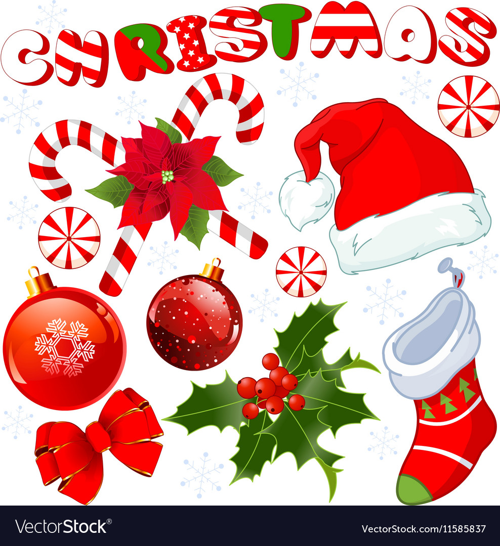 Christmas collection Royalty Free Vector Image