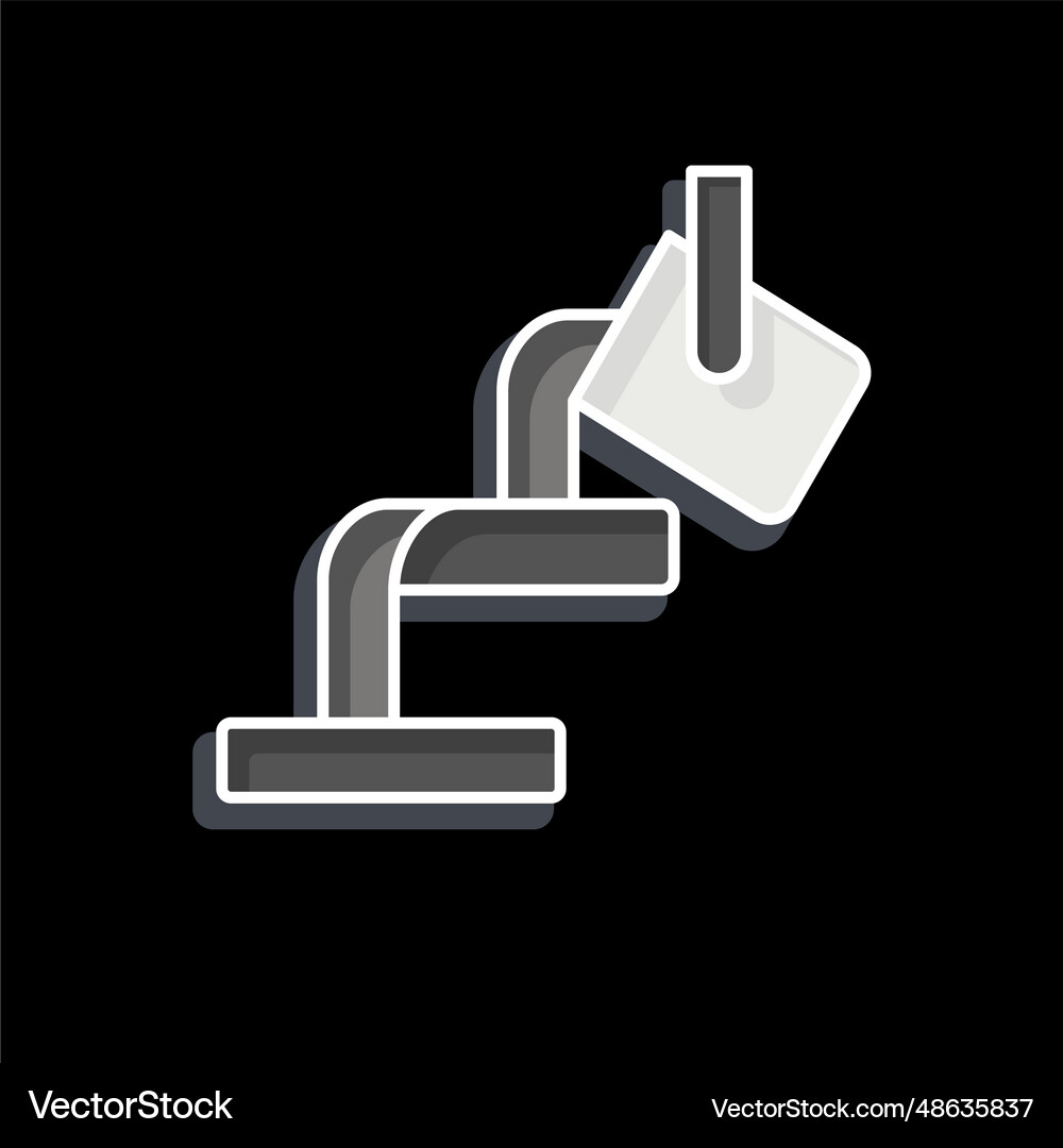 Icon melted related to mining symbol glossy style Vector Image