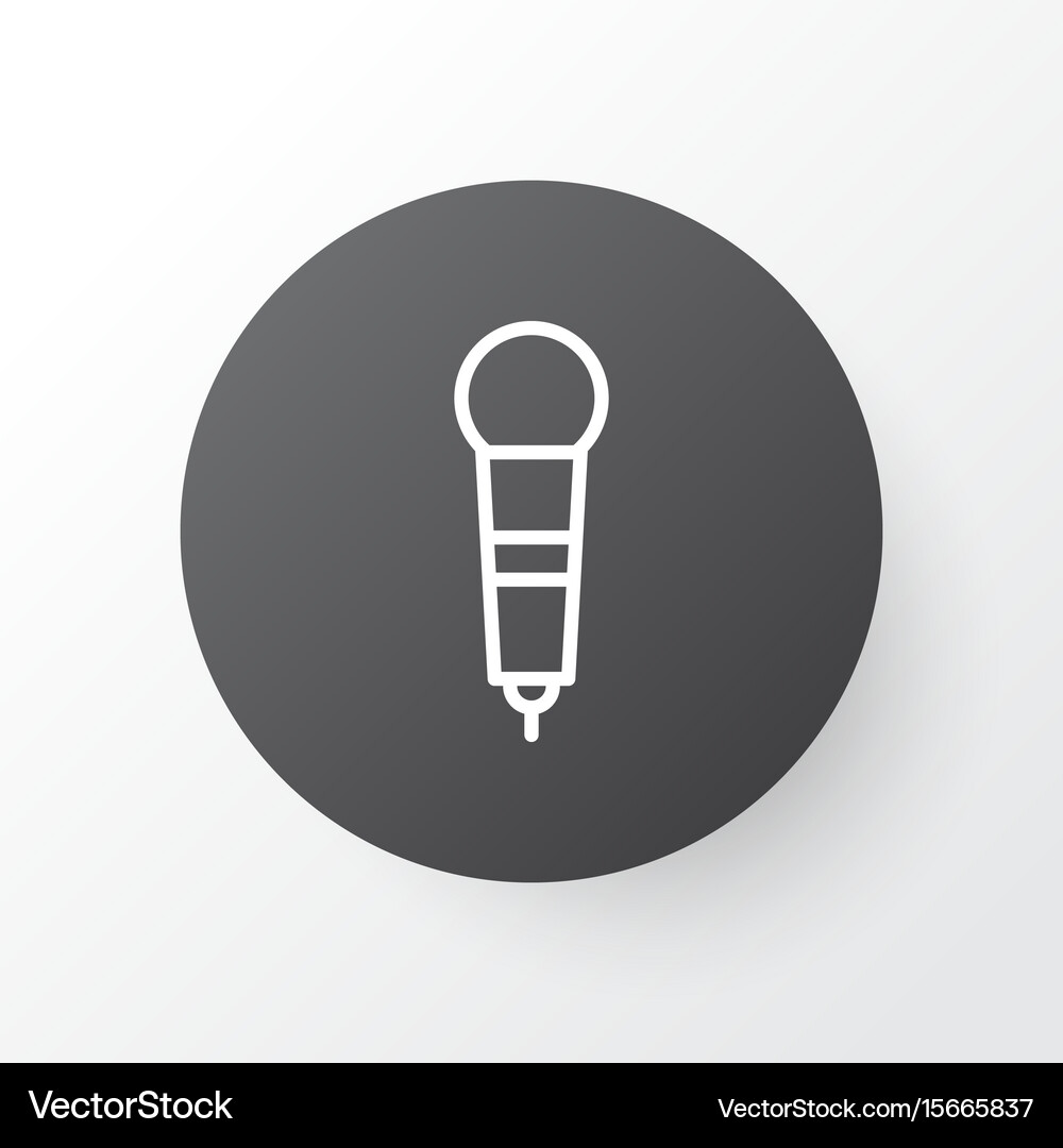 Mike icon symbol premium quality isolated Vector Image