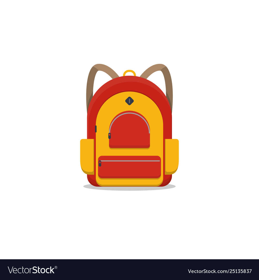School backpack Royalty Free Vector Image - VectorStock
