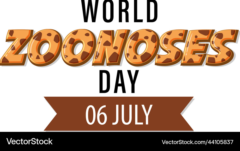 World zoonoses day poster design Royalty Free Vector Image