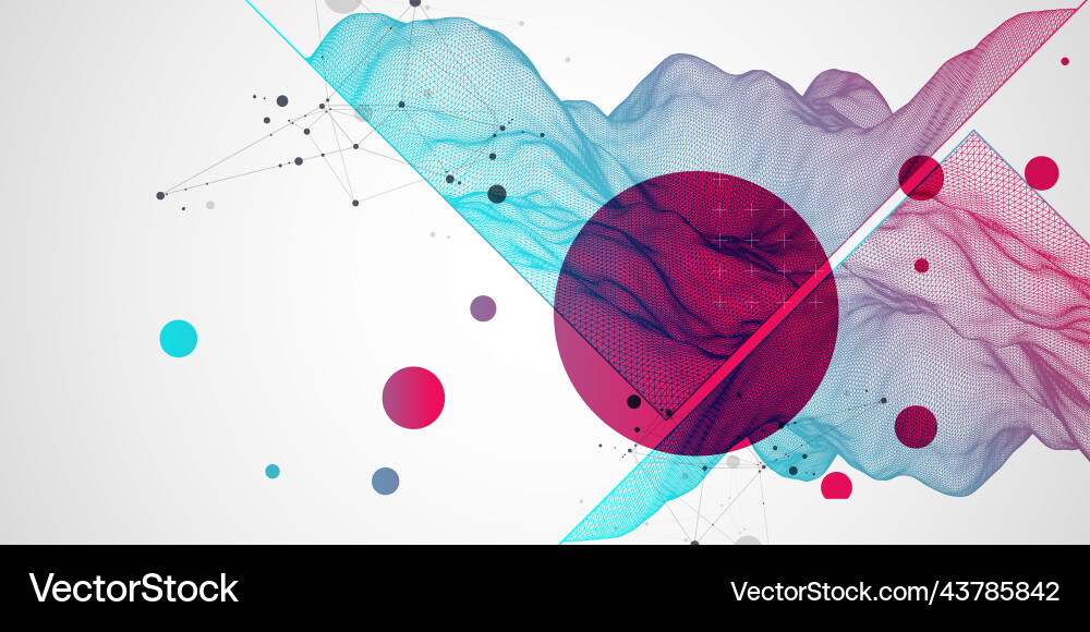 Abstract scientific and technological background Vector Image