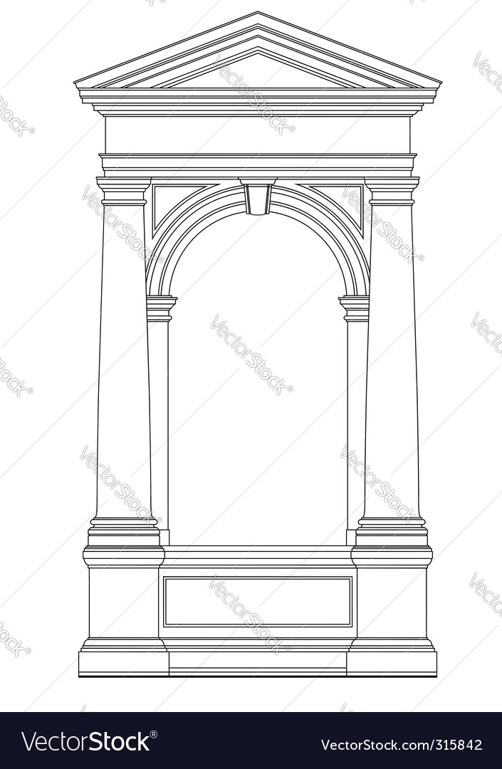 Architectural element Royalty Free Vector Image