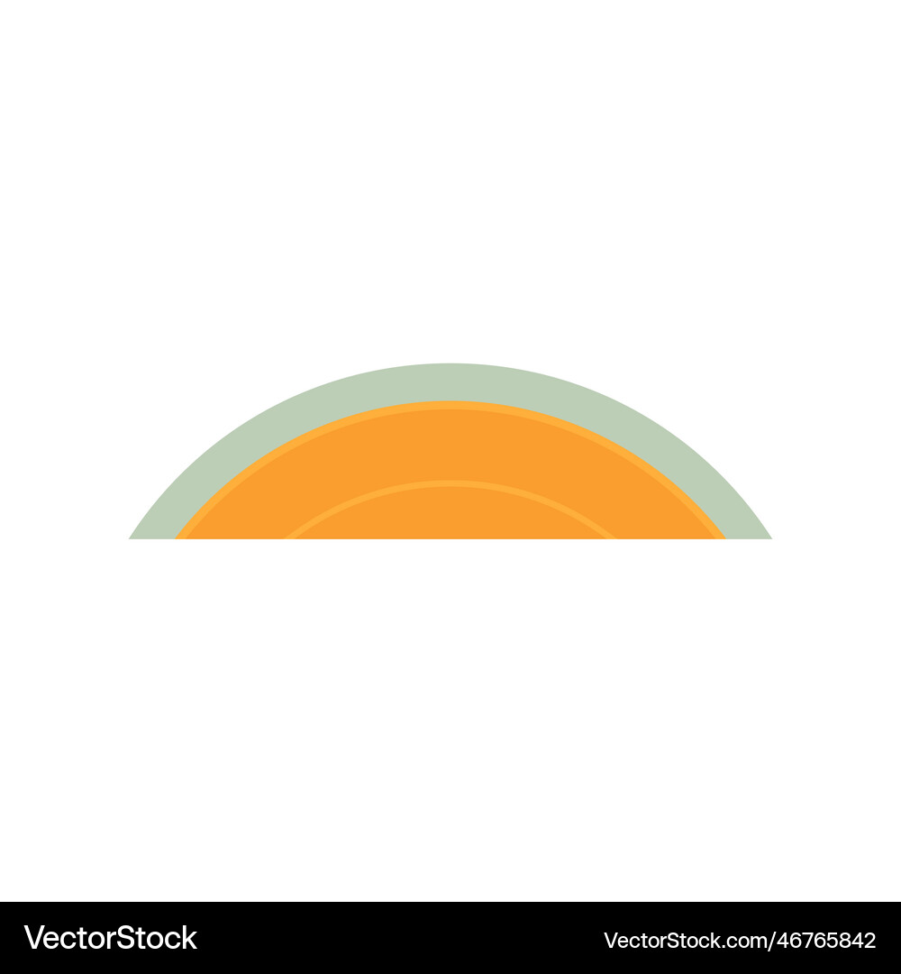 Bark wood icon in cross section view Royalty Free Vector