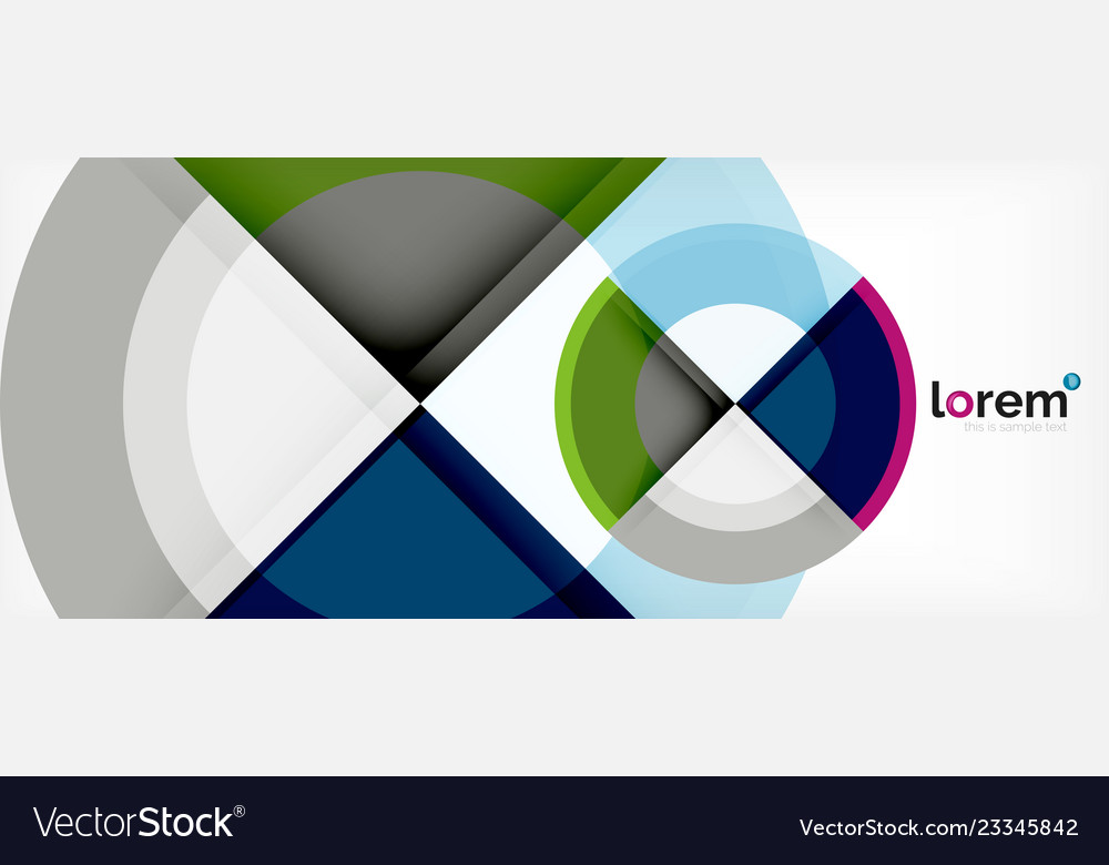 Multicolored round shapes abstract background Vector Image