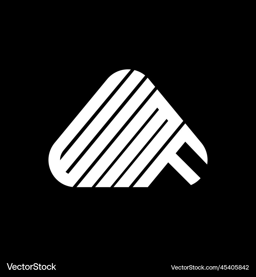 Wmf letter logo creative design with graphic Vector Image