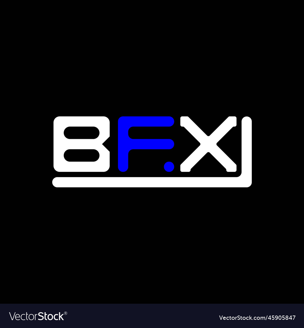 Bfx letter logo creative design with graphic Vector Image