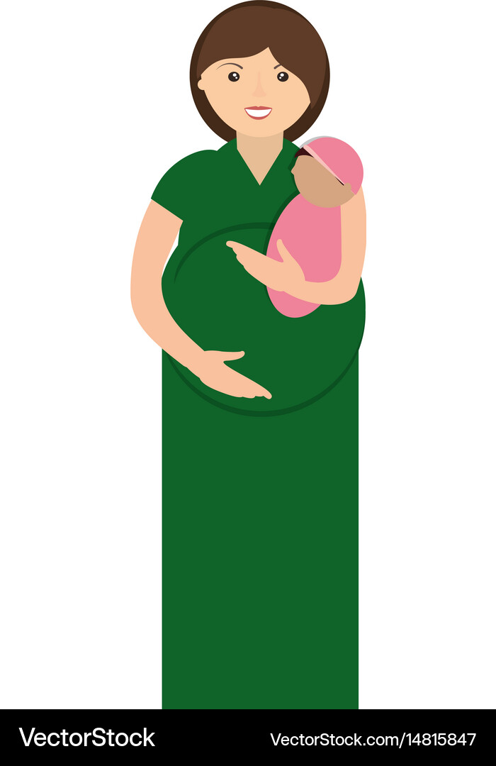 Mother pregnancy baby Royalty Free Vector Image