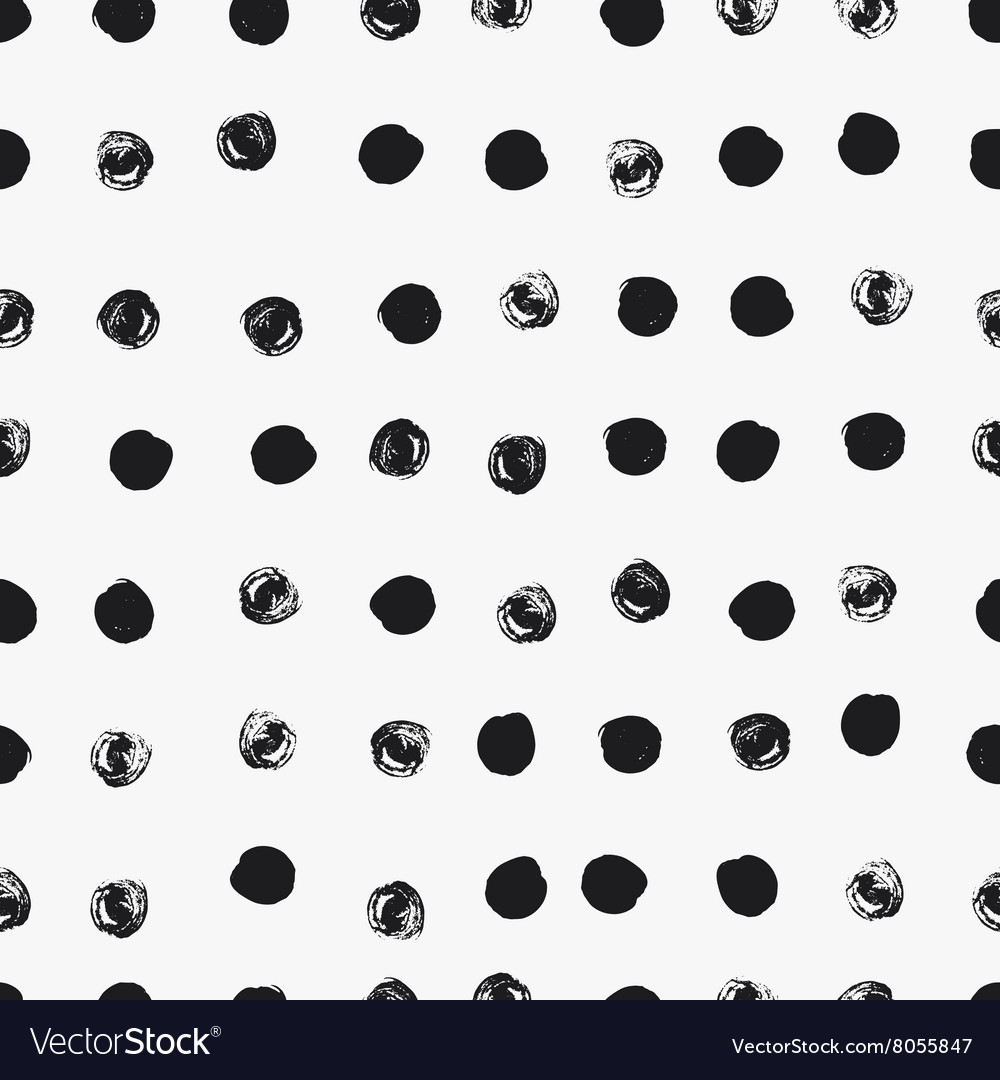 Seamless polka dot pattern Royalty Free Vector Image