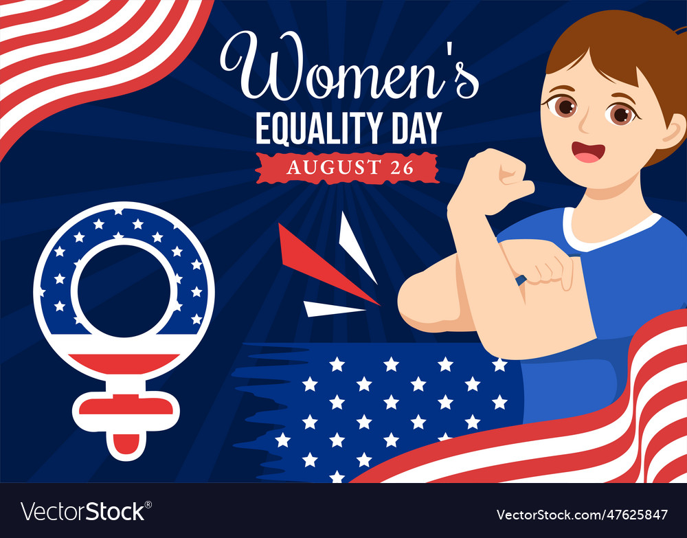 Womens Equality Day In United States On August 26 Vector Image