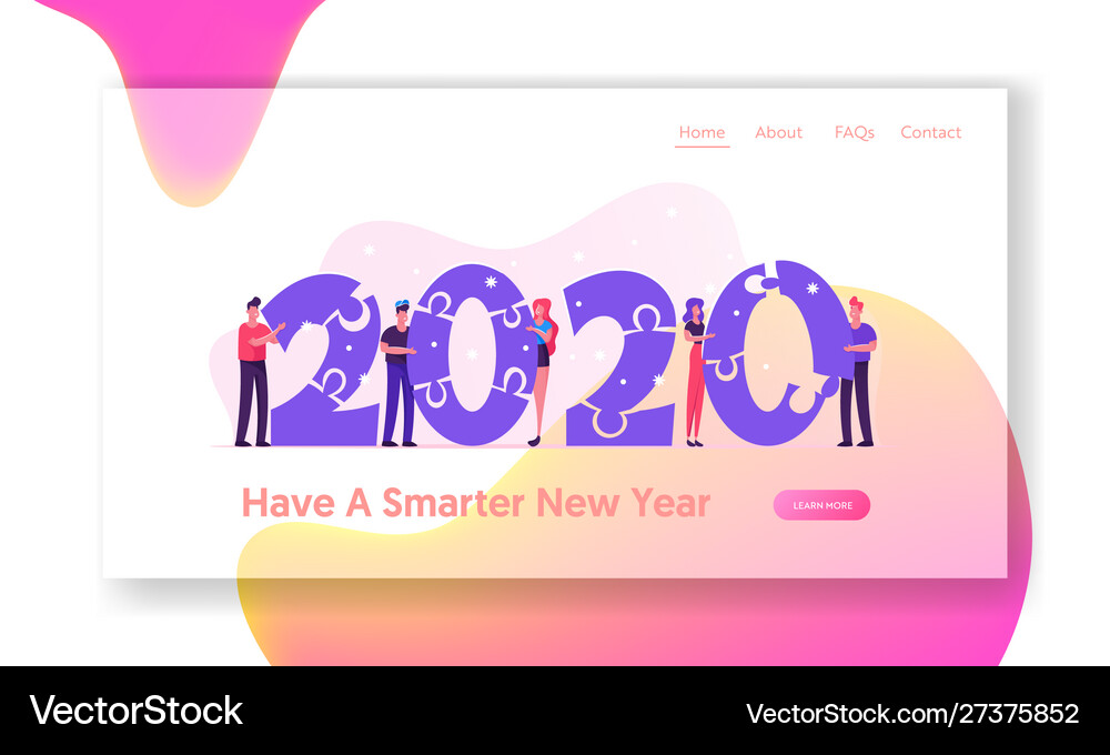 Corporate new year celebration and teamwork Vector Image