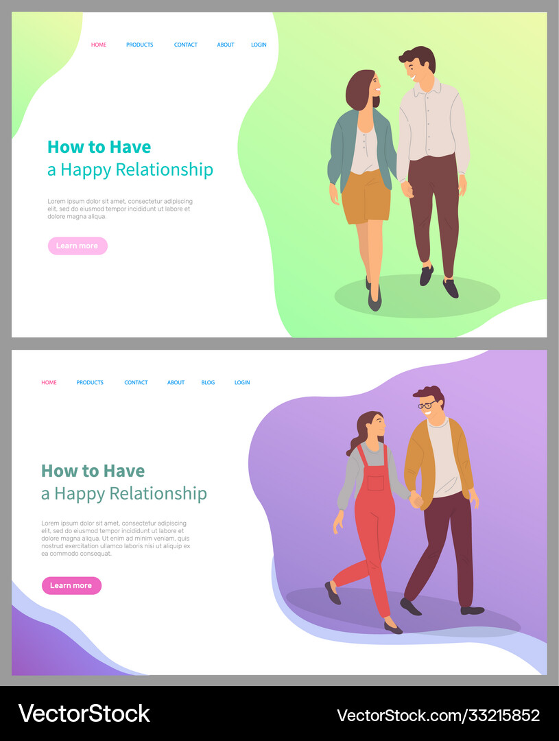 Couple walking happy relationship romance Vector Image