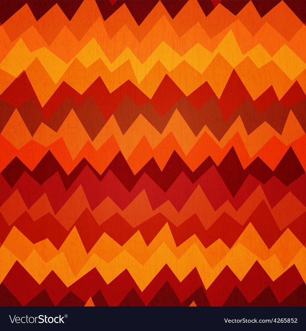 Fire colored zigzag seamless pattern Royalty Free Vector