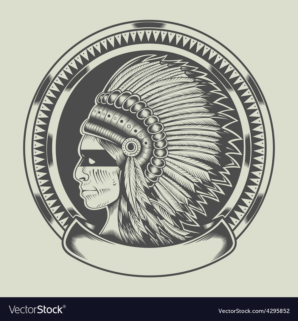 Injun Royalty Free Vector Image - VectorStock