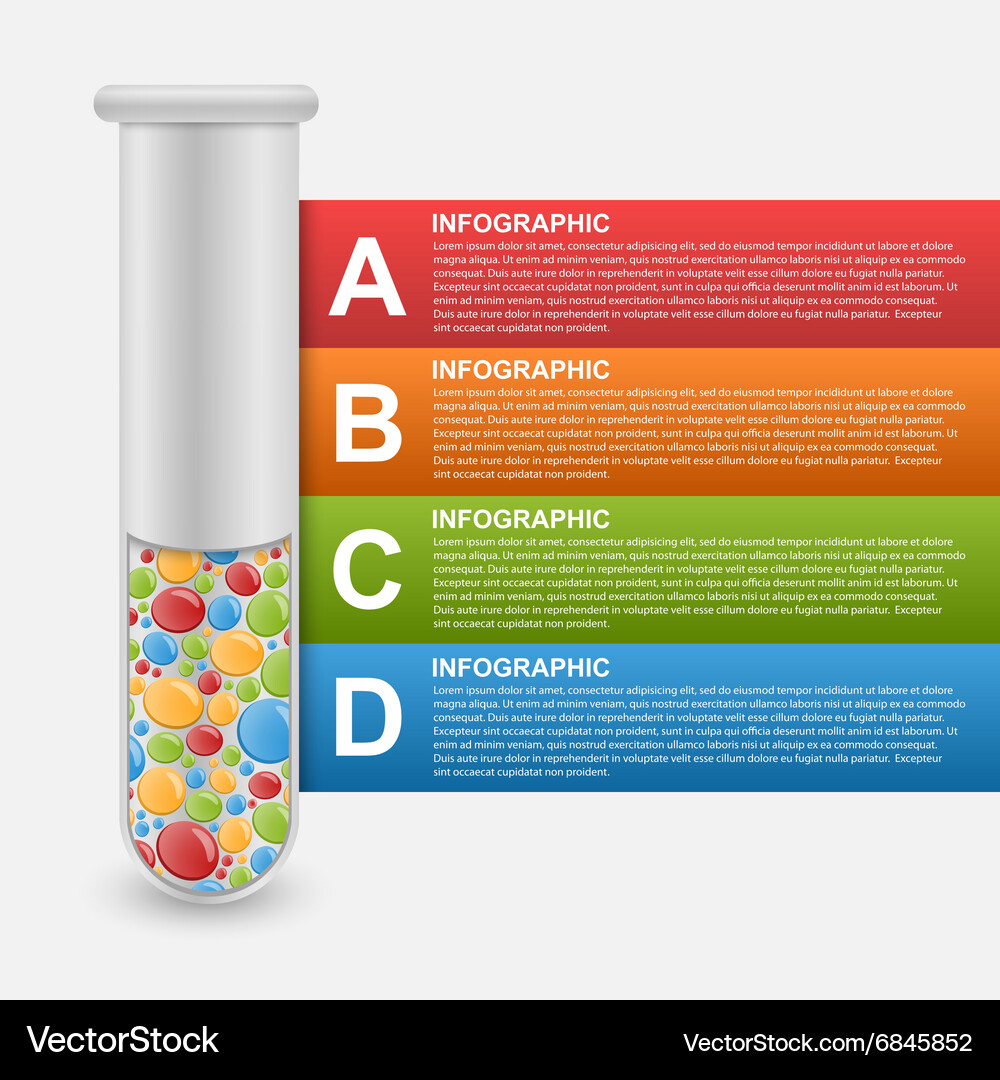 Modern infographic on science and medicine Vector Image