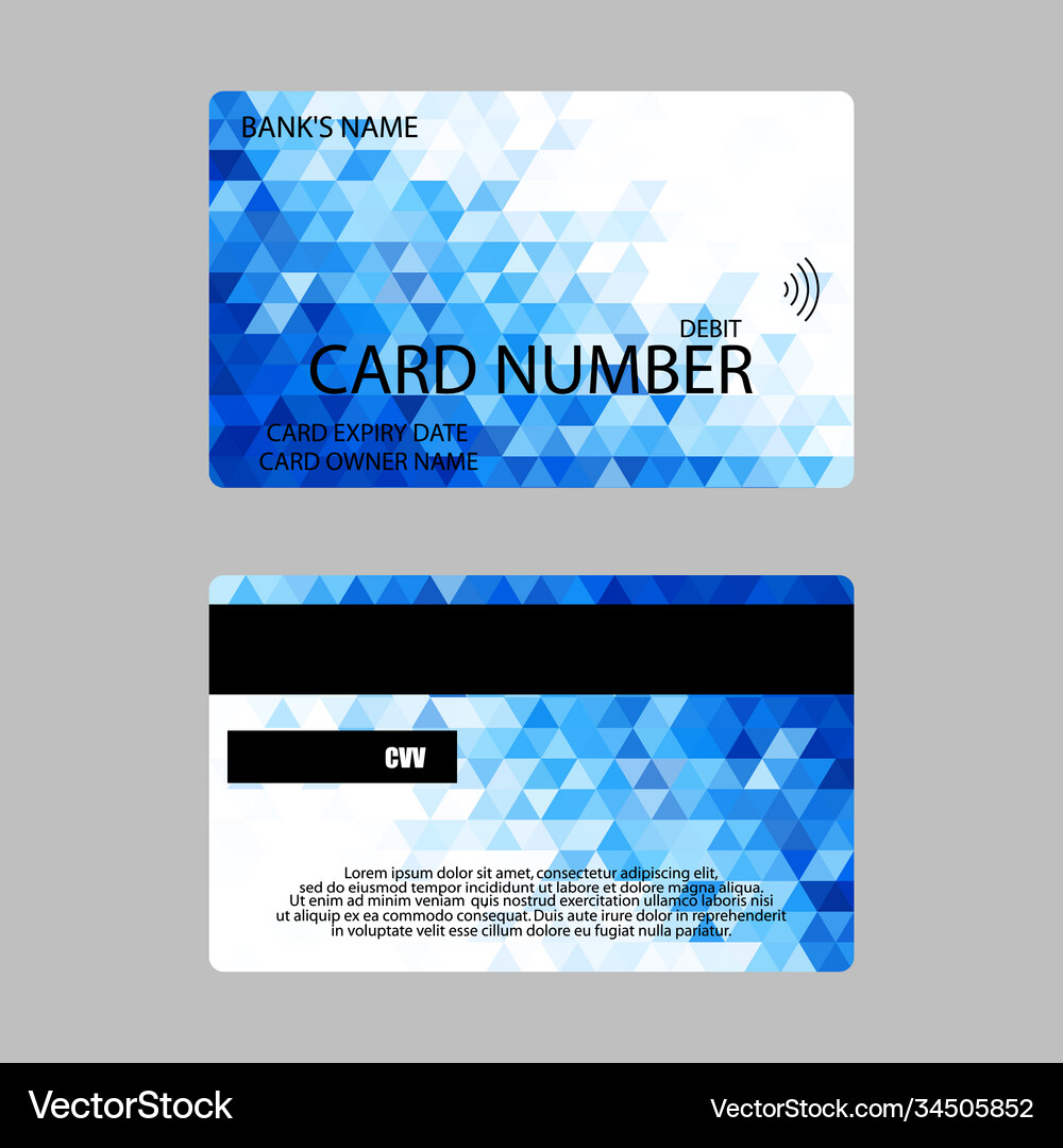 Set discount cards with geometric design Vector Image