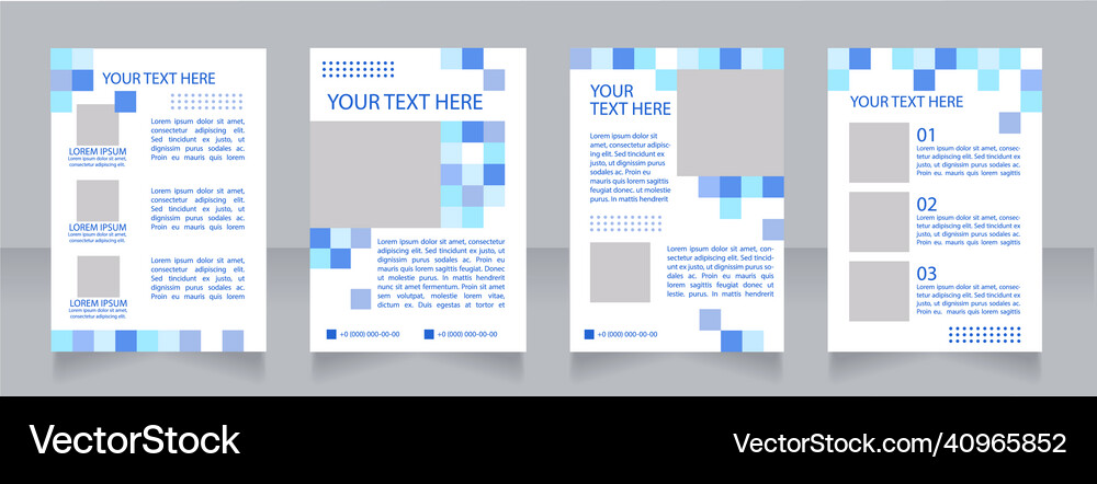 Transportation service advertising blank brochure Vector Image