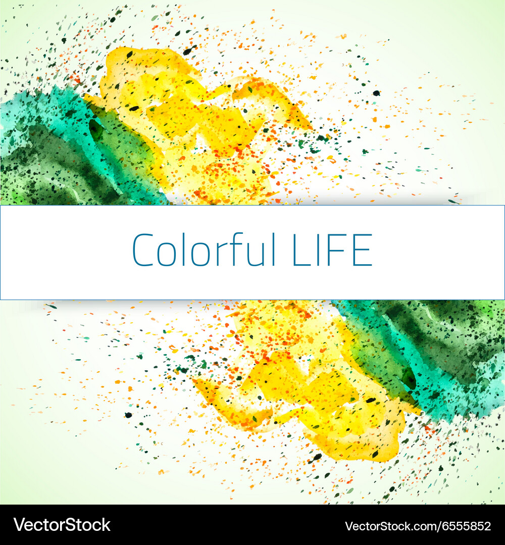 Watercolor splash sale Royalty Free Vector Image