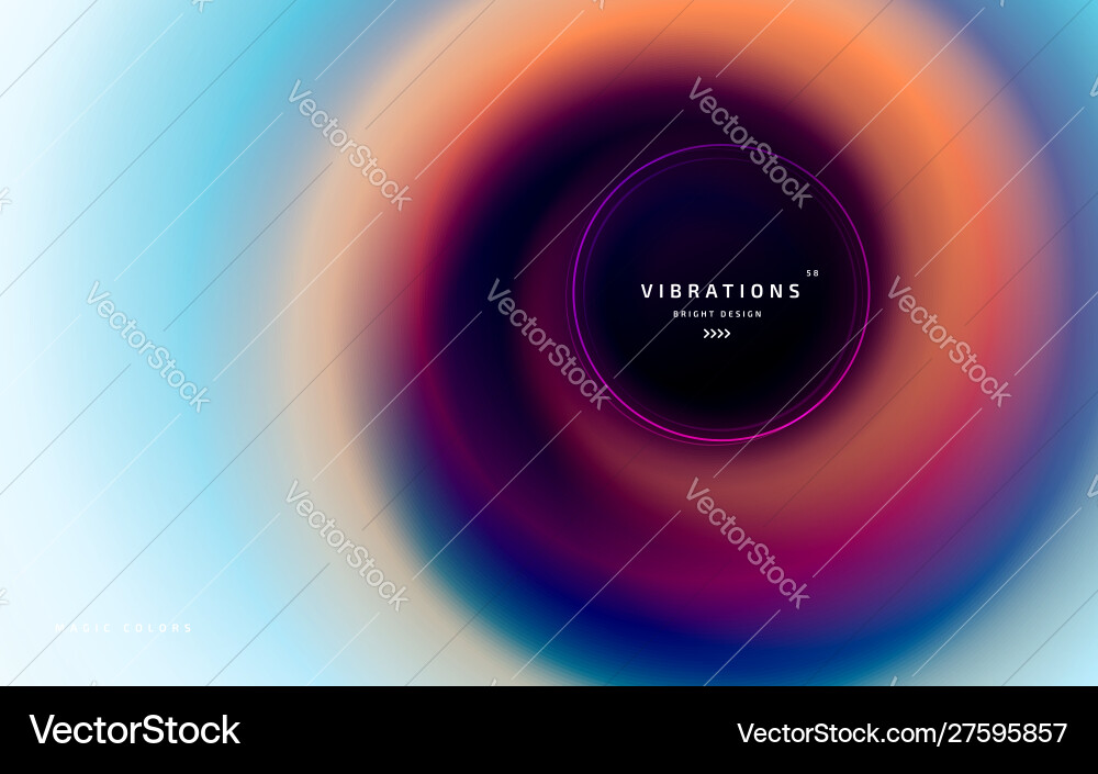 Abstract Twisted Background With Liquid Gradient Vector Image
