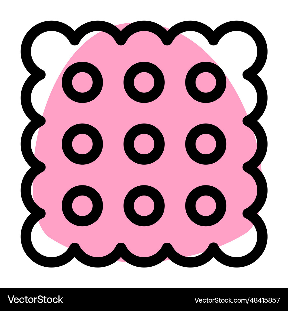 Biscuit to pair with hot coffee Royalty Free Vector Image