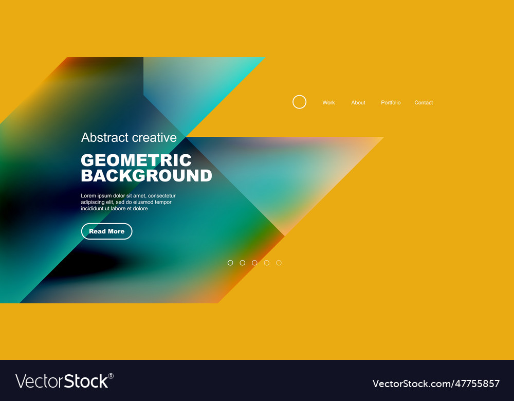 Fluid gradient geometric triangles abstract Vector Image