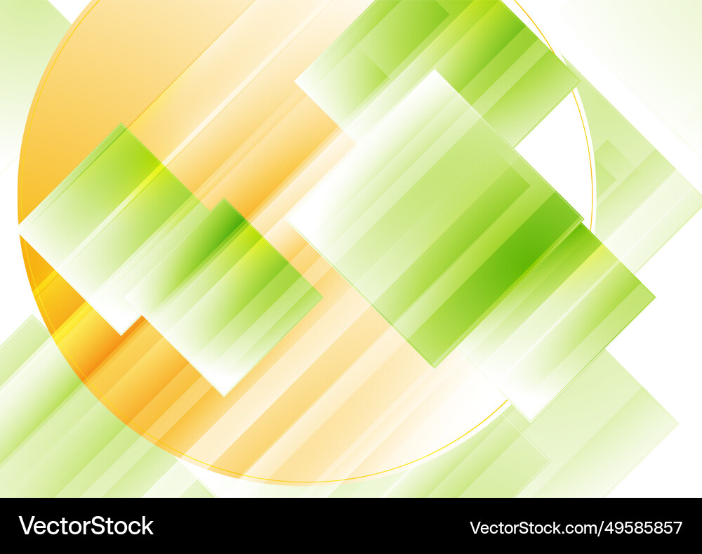 Green orange abstract minimal background Vector Image