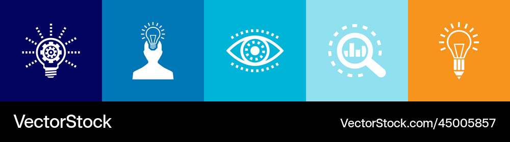 Innovation icons infographic design template Vector Image