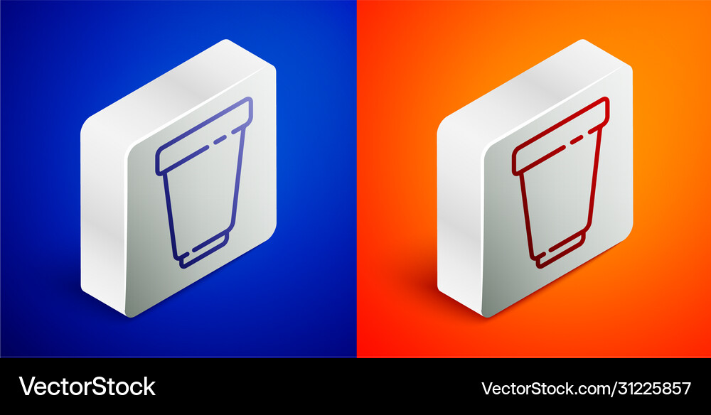 Isometric line water filter cartridge icon Vector Image