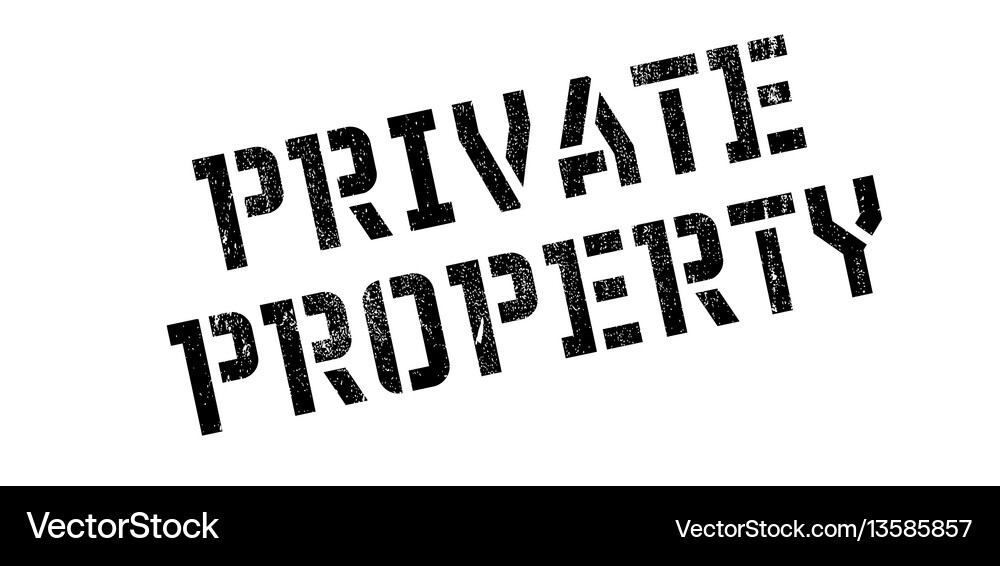 Private property rubber stamp Royalty Free Vector Image