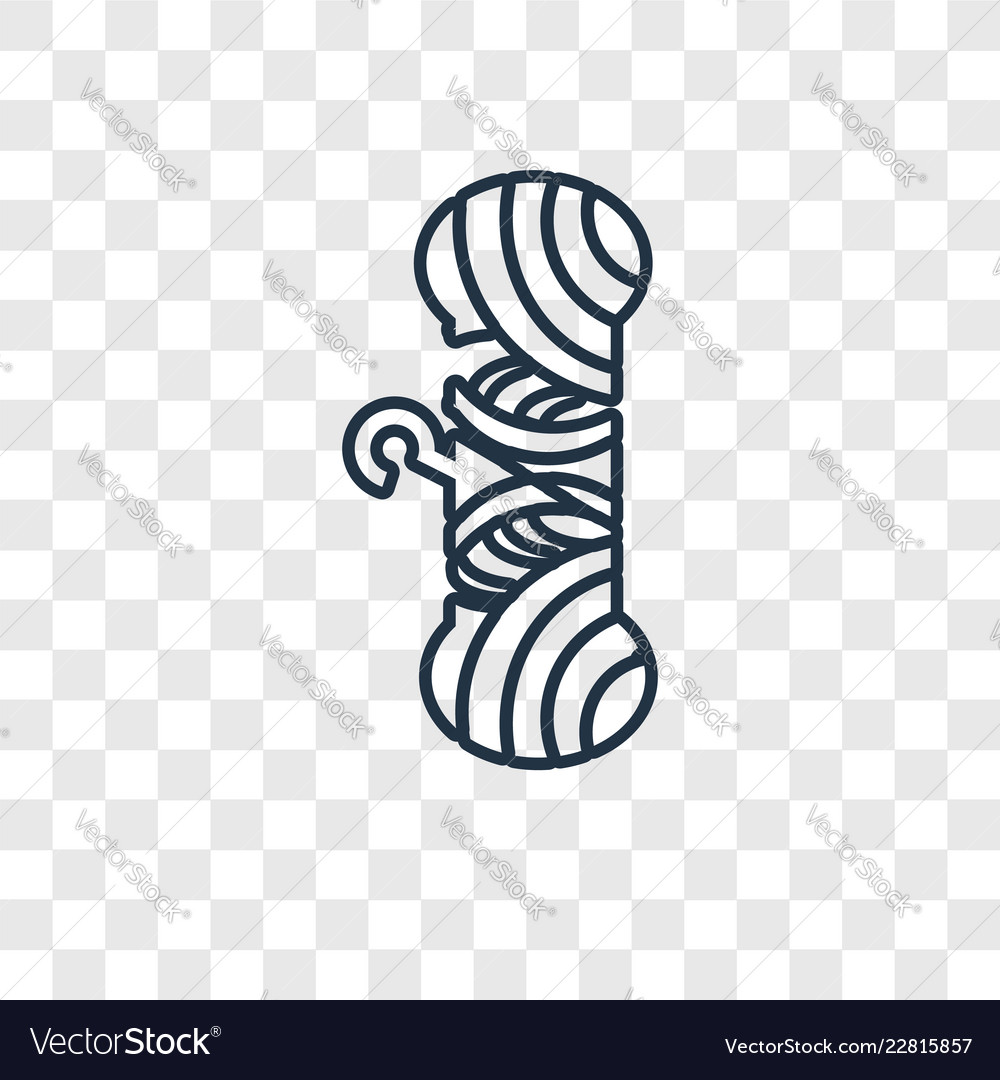 Thread concept linear icon isolated Royalty Free Vector