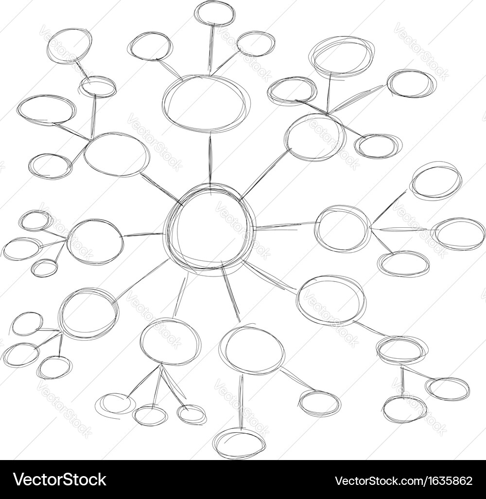 Block diagram sketch for your design Royalty Free Vector