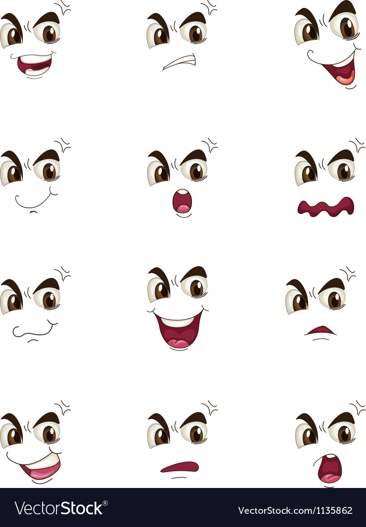 Faces Royalty Free Vector Image - VectorStock