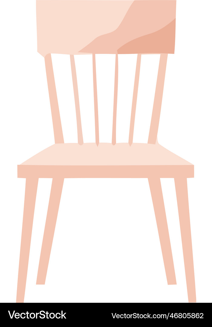 Modern chair design comfortable seat for sitting Vector Image