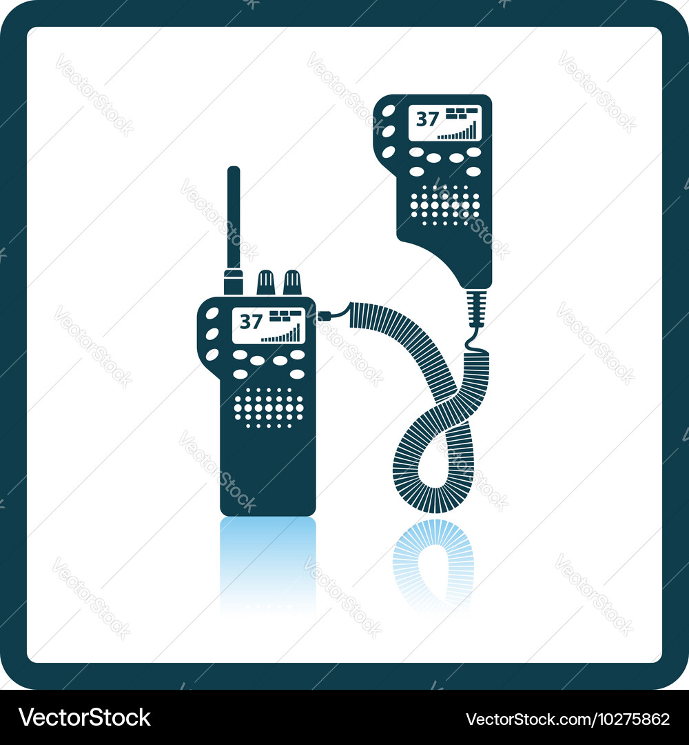 Police radio icon Royalty Free Vector Image - VectorStock